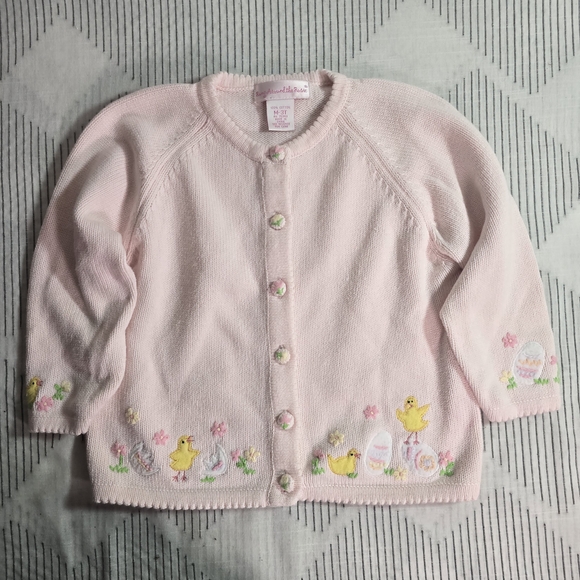 Ring Around the Rosie | Shirts & Tops | Girls Easter Knit Cardigan 0 ...